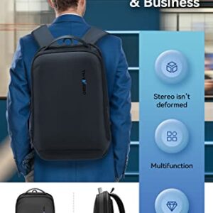 Thykebo High Tech Backpack for Men,Slim Laptop Backpack with USB Charging Port,Waterproof Business Backpack Ideal for Working,Daily