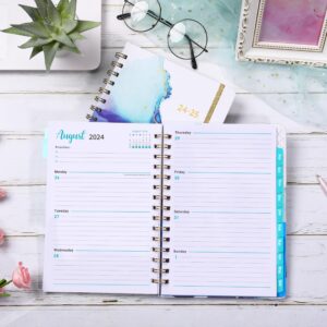 2024-2025 Planner - Academic Planner 2024-2025, Jul.2024 - Jun.2025, 6.3" x 8.4", Planner 2024-2025 Daily Weekly and Monthly, Perfect for Life Organizing - Indigo