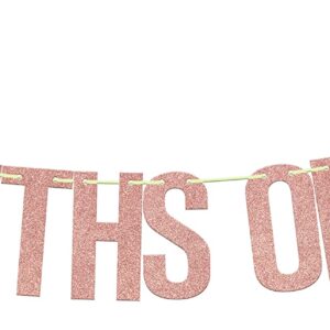 6 Months of Love Banner, Half Way to One Banner, Happy 6 Month, Half Birthday Decorations, 1/2 Birthday Baby Shower Party, First Birthday Party Supplies Rose Gold Glitter