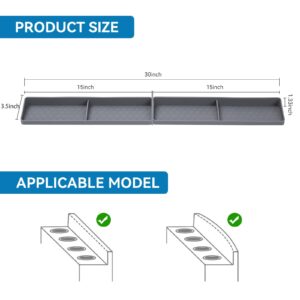 30" Stove Top Shelf Silicone Stove Top Shelf Magnetic Shelf for Kitchen Stove, Spice Rack Organizer Kitchen Shelf Over The Shelf Top, Kitchen Gadgets for Organization and Storage