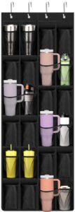 intersnug water bottle organizer,water bottle 24 holders over the door water bottle storage rack stanley cup organizer various sizes cup organizer for kitchen cabinet pantry closet bedroom bathroom