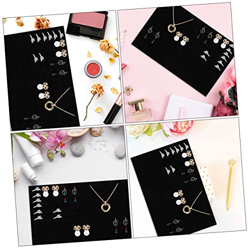 MAGICLULU Jewelry Trays 8pcs Jewelry Box Ring Jewelry Box Organizer Earring Stud Organizer Jewelry Organizer Case Black Sponge Lining Earrings Foam Showcase Pads