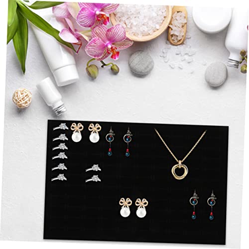 MAGICLULU Jewelry Trays 8pcs Jewelry Box Ring Jewelry Box Organizer Earring Stud Organizer Jewelry Organizer Case Black Sponge Lining Earrings Foam Showcase Pads