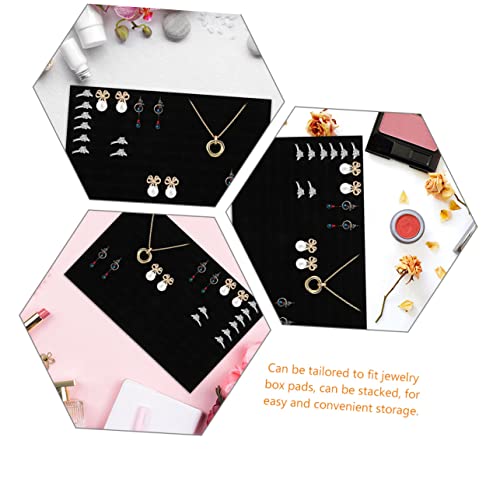 MAGICLULU Jewelry Trays 8pcs Jewelry Box Ring Jewelry Box Organizer Earring Stud Organizer Jewelry Organizer Case Black Sponge Lining Earrings Foam Showcase Pads