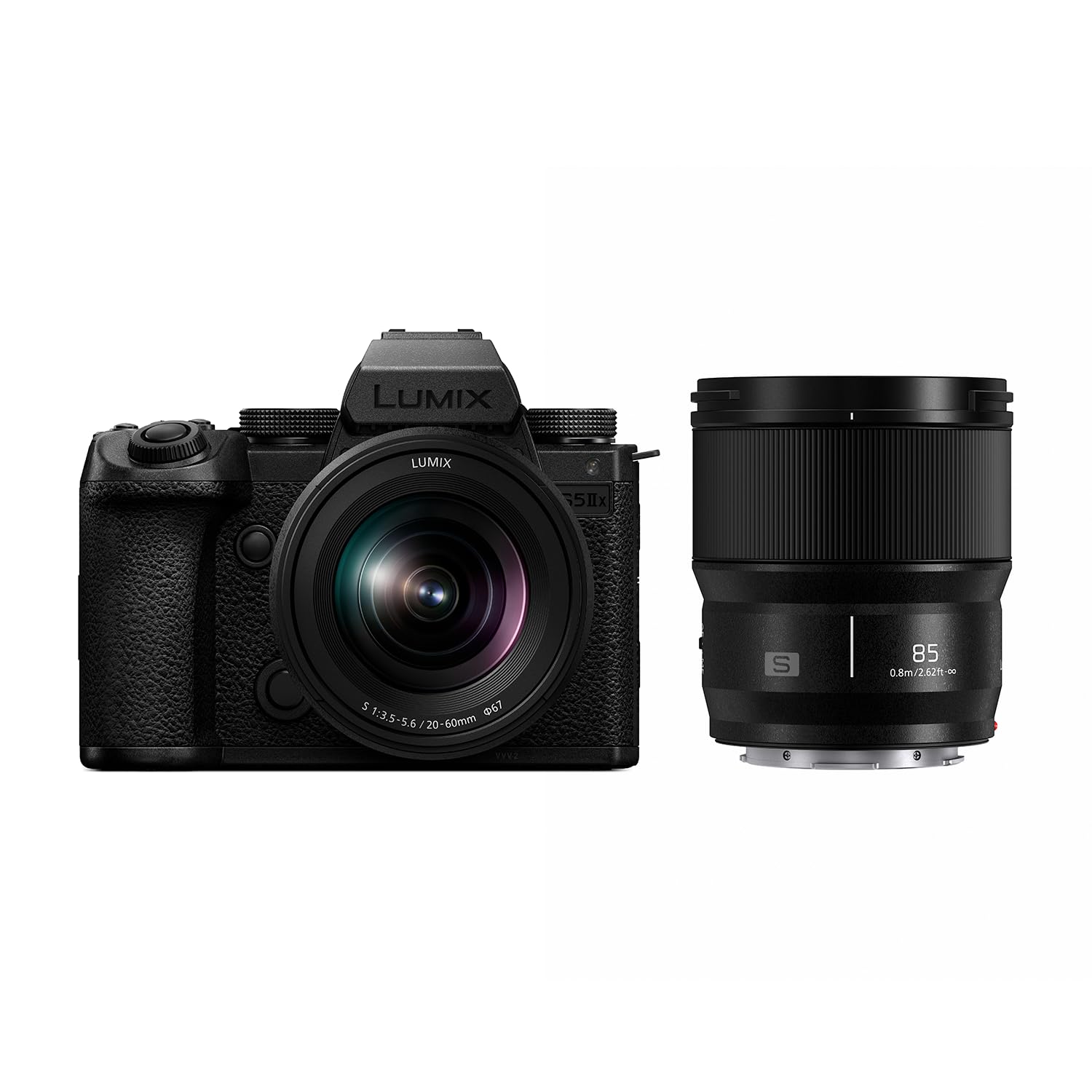 Panasonic LUMIX S5IIX Mirrorless Camera (DC-S5M2XKK) with LUMIX S Series 85mm F1.8 L Mount Interchangeable Lens (S-S85)