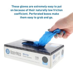 BodyMed Nitrile Gloves for Exam and Home Use, Large, 1,000 Count - Latex & Powder Free Disposable Gloves for Medical Use, Cooking, Cleaning & More