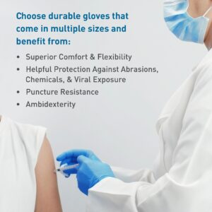 BodyMed Nitrile Gloves for Exam and Home Use, Large, 1,000 Count - Latex & Powder Free Disposable Gloves for Medical Use, Cooking, Cleaning & More