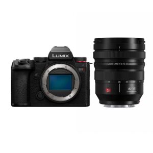 panasonic lumix s5ii mirrorless camera (dc-s5m2body) with lumix s pro 16-35mm f4 wide zoom lens (s-r1635)