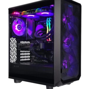 XOTICPC Meshify C Desktop (AMD Ryzen 9 7900X 12-Core 5.6GHz Turbo, 64GB DDR5, 2TB NVMe SSD, RTX 4070 12GB, Win 11H, Wi-Fi 6E) Gaming and Entertainment Liquid Cooled PC