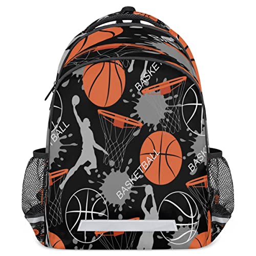 Sports Basketball Soccer School Backpack Kids Girls Boys Bookbag Casual Travel Daypack Laptop Tablet Back Pack Schoolbag For Elementary Junior College High School Students Hiking,Fits 13 14 15.6 Inch