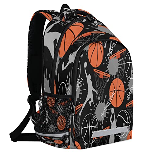 Sports Basketball Soccer School Backpack Kids Girls Boys Bookbag Casual Travel Daypack Laptop Tablet Back Pack Schoolbag For Elementary Junior College High School Students Hiking,Fits 13 14 15.6 Inch