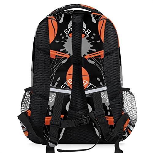 Sports Basketball Soccer School Backpack Kids Girls Boys Bookbag Casual Travel Daypack Laptop Tablet Back Pack Schoolbag For Elementary Junior College High School Students Hiking,Fits 13 14 15.6 Inch