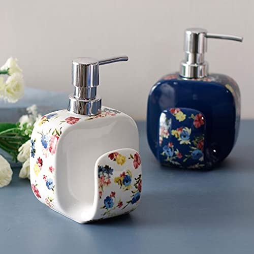 Soap Pump Dispenser Ceramic Bathroom Soap Dispenser Home Hotel Modern Bathroom Soap Dispenser, Kitchen Home Hotel Bathroom Accessories Bottles Dispenser (Color : B)