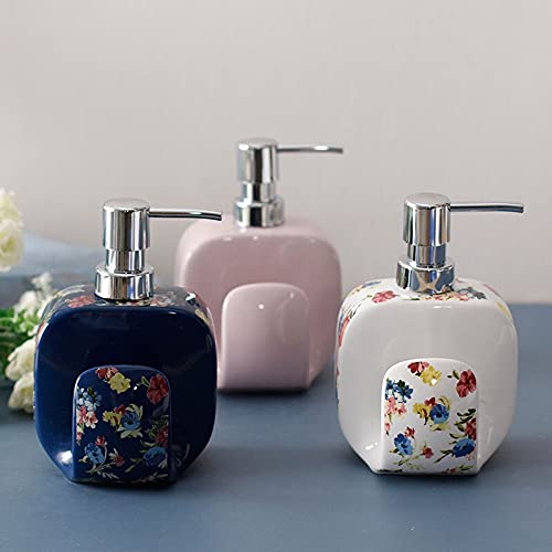 Soap Pump Dispenser Ceramic Bathroom Soap Dispenser Home Hotel Modern Bathroom Soap Dispenser, Kitchen Home Hotel Bathroom Accessories Bottles Dispenser (Color : B)