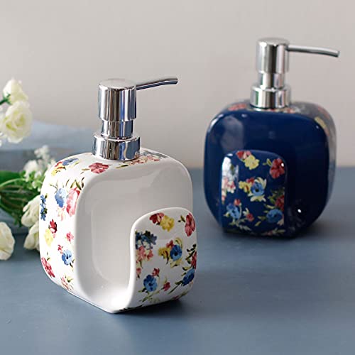 Soap Pump Dispenser Ceramic Bathroom Soap Dispenser Home Hotel Modern Bathroom Soap Dispenser, Kitchen Home Hotel Bathroom Accessories Bottles Dispenser (Color : B)