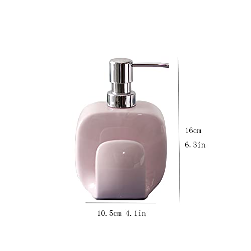 Soap Pump Dispenser Ceramic Bathroom Soap Dispenser Home Hotel Modern Bathroom Soap Dispenser, Kitchen Home Hotel Bathroom Accessories Bottles Dispenser (Color : B)