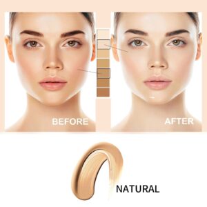 QUAAM 3PCS Skin Tone Adjusting CC Cream SPF 50,Cosmetics CC Cream Face Sunscreen and Foundation,makeup Primer Moisturizing Skin Concealer Brightening Skin Tone