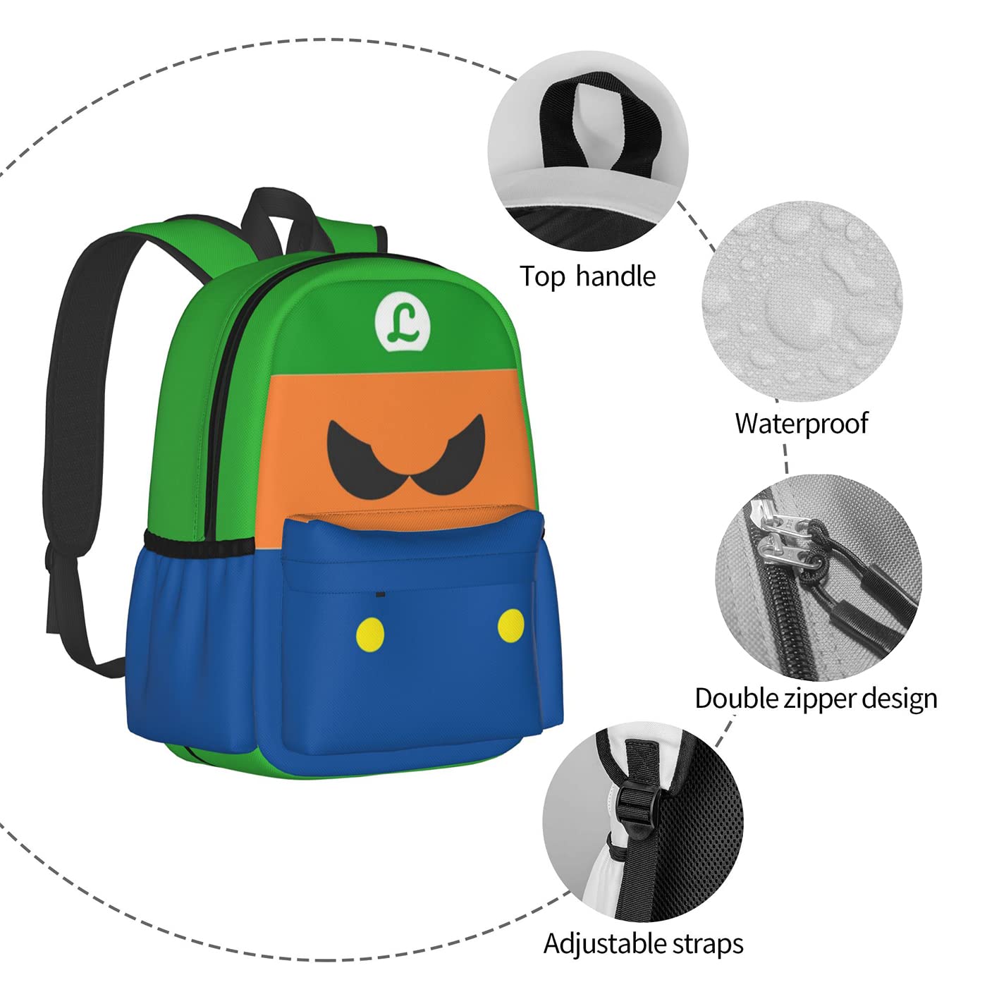 CAUINS Kids Backpack, Cute School Backpacks for Girls Boys Elementary Students, Lightweight Toddler Preschool Backpack Kindergarten, Waterproof Travel Backpacks with Adjustable Padded Straps