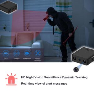 Shalapovar Hidden Camera with Audio/Video,Mini Wireless Spy Camera with Night Vision and Motion Detection