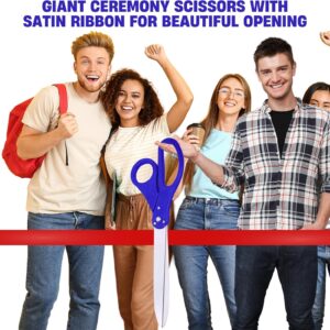 25" Blue Grand Opening Scissors – Blue Giant Scissors for Ribbon Cutting Ceremony Heavy Duty Scissors Giants Ribbon Cutting Scissors for Special Events Inaugurations and Ceremonies