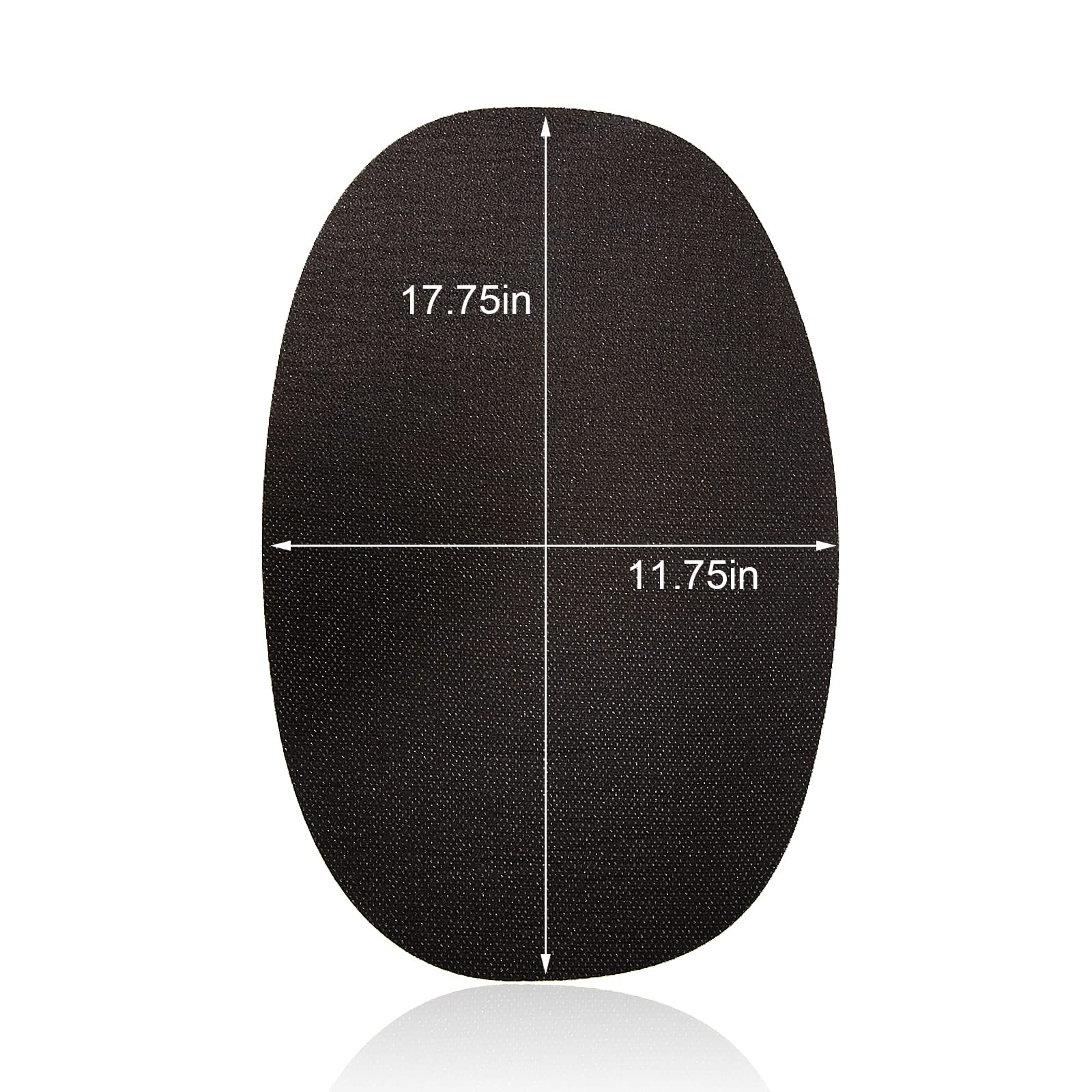 Oval Slow Cooker Heat Resistant Mat for 6-8 Quart, Silicone Countertop Protector Appliance Slider Mat Compatible with Crock-Pot/Elite Gourmet/Hamilton Beach Oval Slow Cooker, Black