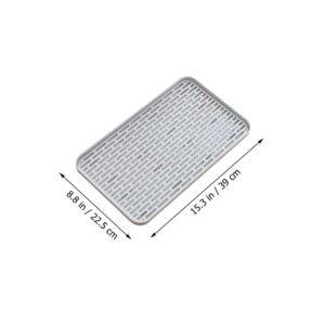 Zerodeko 1pc Drain Rack Coffee Table Tray Escurridor De para Fregadero Vegetable Tray Dish Rack Tray Appetizer Serving Platter Dish Dryer Rack Drying Mat Kitchen Tray Storage Tray