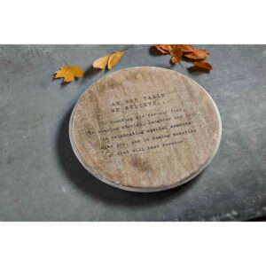 Mud Pie Table Lazy Susan, 16 1/2" dia, Brown