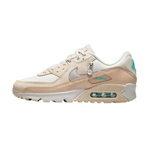 nike air max 90 womens phantom/metallic silver size 6.5