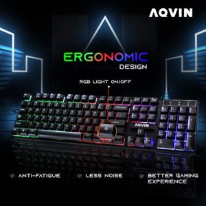 AQVIN Gaming PC Tower Desktop | Intel i7 Processor up to 4.0 GHz | GTX 1050 Ti 4GB GDDR5 Gaming GPU | 1TB SSD Solid State Drive 32 GB DDR4 RAM | Windows 10 Pro WiFi Ready (Renewed)