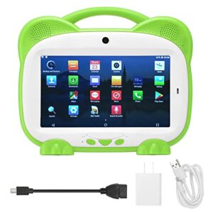 Cosiki Kids Touch Tablet, HD 1080P 5500mAh 7 Inch Support WiFi 4GB and 32GB Children Tablet for Android 10.0 for Girls (Green)