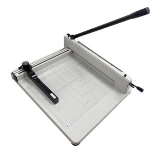 HFS(R) 17" Heavy Duty Guillotine Paper Cutter - Stack Paper Trimmer-Cuts Up to 400 Sheets