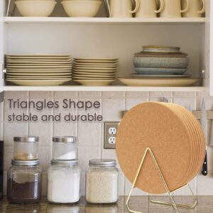 KITLAB Kitchen Organizer Rack, Dish Racks for Kitchen Counter, Drying Racks Holder for Cork Trivets, Dishes and Plates