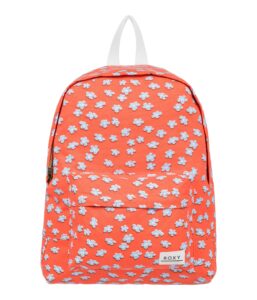 roxy women's sugar baby canvas backpack, tiger lily flower rain, one size