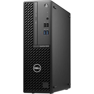 Dell OptiPlex 3000 SFF Small Form Factor Desktop Computer - 12th Gen Intel Core i3-12100 4-Core up to 4.3 GHz CPU, 8GB RAM, 4TB NVMe SSD + 10TB HDD, Intel UHD Graphics 730, DVD-RW, Windows 10 Pro