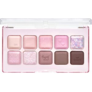 lilybyred Mood keyboard eyeshadow palette | Soft neutral ash color, Long-Wearing, glitter, Clear watercolor | Palette With Easy Color Matching For All | K-beauty (04#Cool membership)