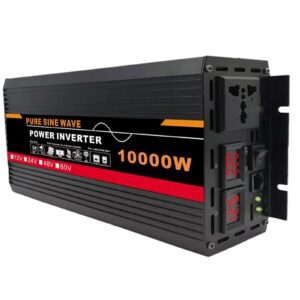 10000w pure sine wave power inverter dc 12v 24v 48v 60v to ac 220v for solar system solar panel home outdoor rv camping (color : 10000w, size : 60-220v)