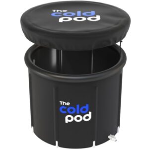 the cold pod ice bath tub for athletes xl: cold plunge tub outdoor with cover,116 gallons capacity portable ice bath plunge pool by the cold pod,easy install