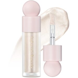 erinde liquid highlighter makeup, face highlighter bronzer makeup stick, natural glossy finish, lightweight blendable silky smooth cream face illuminator makeup, cruelty-free, 01# moonlight