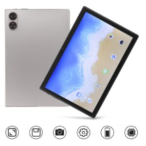 GOWENIC 10.1 Inch Tablet, Android 12 HD Octa Core Tablet 8GB RAM 128GB ROM 8MP Front and 13MP Rear Camera 5800mAh Battery 4G LTE 5G WiFi Tablet, Grey