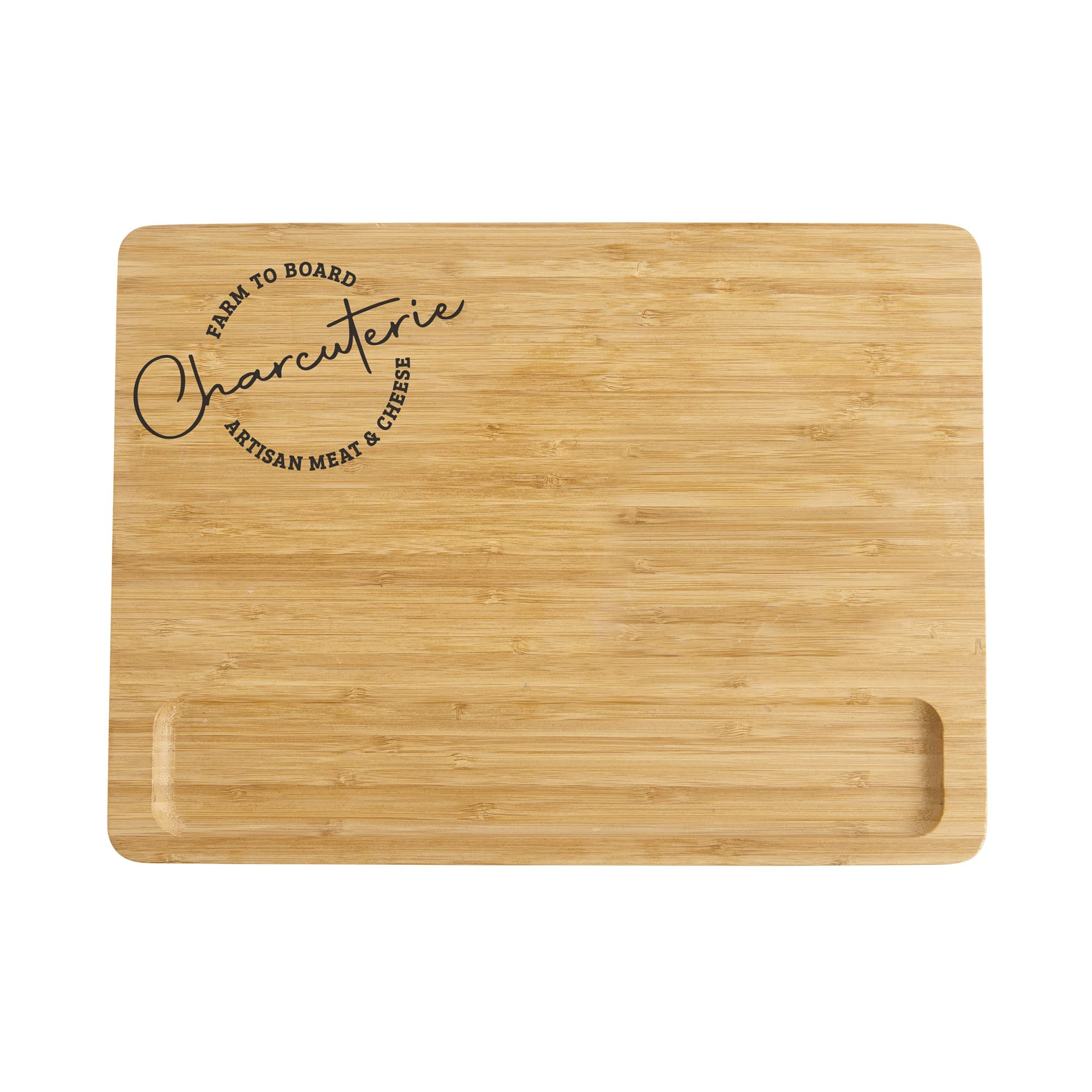 HIC Kitchen Maison du Fromage Charcuterie Cheese Board, Caramelized Bamboo, Rectangular, 11 x 15 x 0.6-Inches