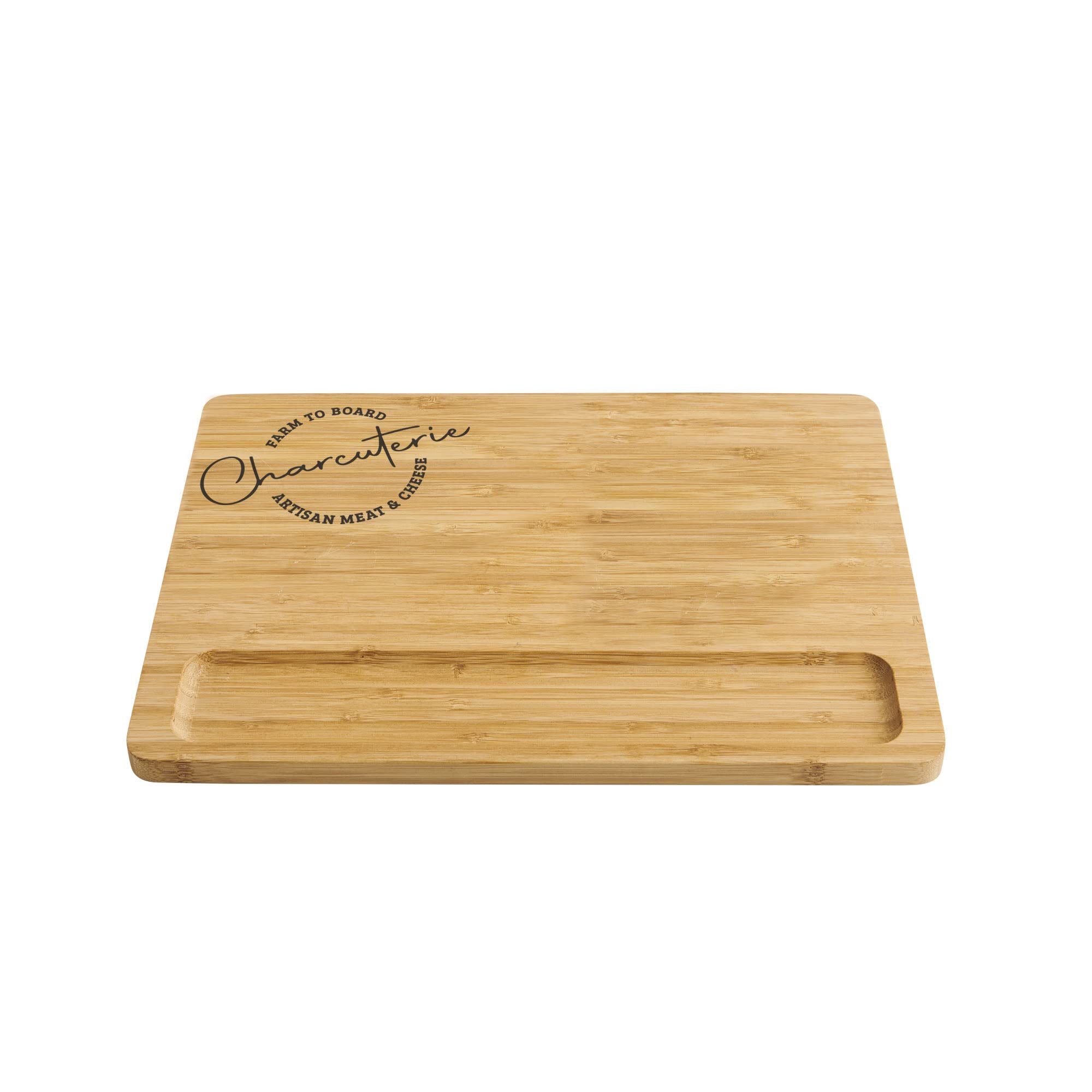 HIC Kitchen Maison du Fromage Charcuterie Cheese Board, Caramelized Bamboo, Rectangular, 11 x 15 x 0.6-Inches