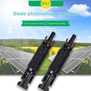 5PCS PV Solar Panel Connector Male/Female Built-in Diode Solar Wire Connectors Waterproof Anti-backflow (5 PCS 30A Solar Fuse)