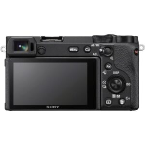 Sony a6600 Mirrorless Camera (ILCE6600/B) + 2 x NP-FZ100 Compatible Battery + 64GB Card + Card Reader + LED Light + Corel Photo Software + HDMI Cable + Case + Flex Tripod + Hand Strap + More (Renewed)