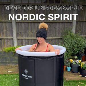 NORDICWAY – Ice Bath LARGE – Cold Plunge Tub Outdoor recovery – Triple Layered Insulation – Portable Ice Bath Tub For Athletes - Durable Cold Tub