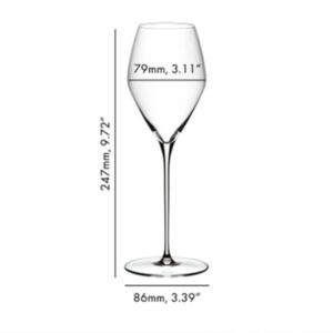 Riedel 4-Piece Veloce Sauvignon Blanc Wine Glass Set, 11.7 Oz