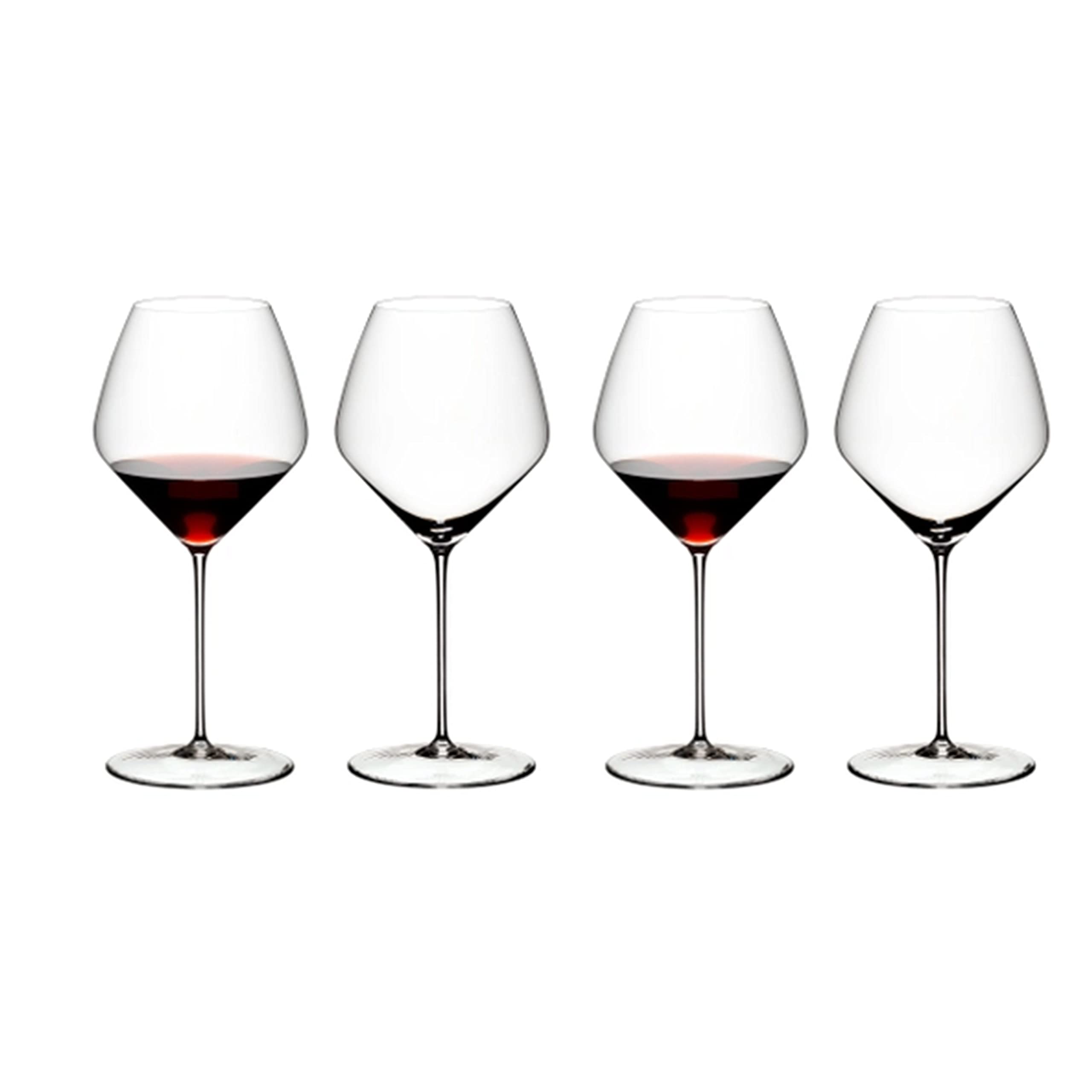 Riedel 4-Piece Veloce Pinot Noir/Nebbiolo Wine Glass Set, 25.8 Oz