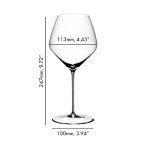 Riedel 4-Piece Veloce Pinot Noir/Nebbiolo Wine Glass Set, 25.8 Oz