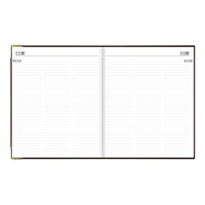 Letts of London Classic Weekly Planner, 12 Months, January to December, 2024, Appointments, Gold Corners, Quarto Size, 10.25" x 8.25", Burgundy (C32YBY-24)