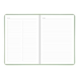 Letts Conscious Weekly/Monthly Planner, 12 Months, January to December, 2024, Sewn Binding, A5 Size, 8.25" x 5.875", Multilingual, Sage (C082396-24)