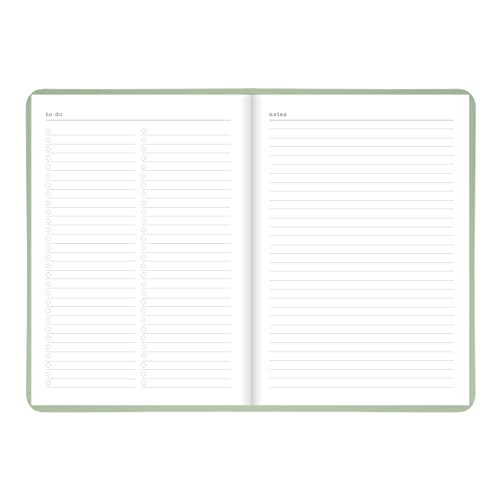 Letts Conscious Weekly/Monthly Planner, 12 Months, January to December, 2024, Sewn Binding, A5 Size, 8.25" x 5.875", Multilingual, Sage (C082396-24)